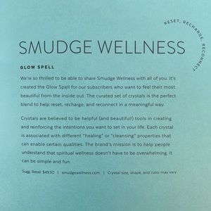 POPSUGAR | Other | The Glow Spell Wellness Crystal Set By Smudge | Poshmark